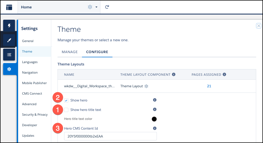 Customize the Hero Component