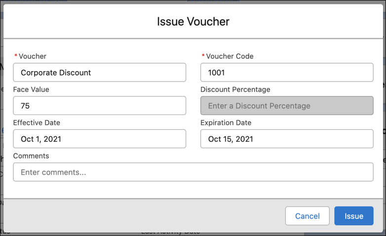 Issue Vouchers to Members