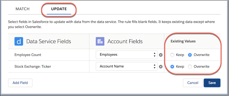 Edit the Field Mapping for a Data Integration Rule