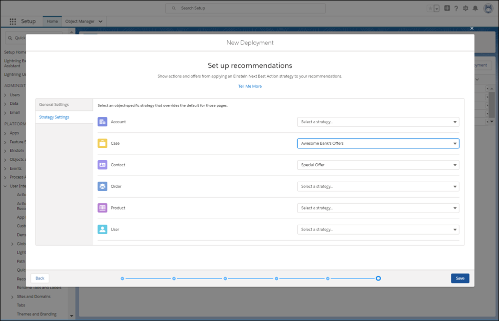 Create an Actions & Recommendations Deployment