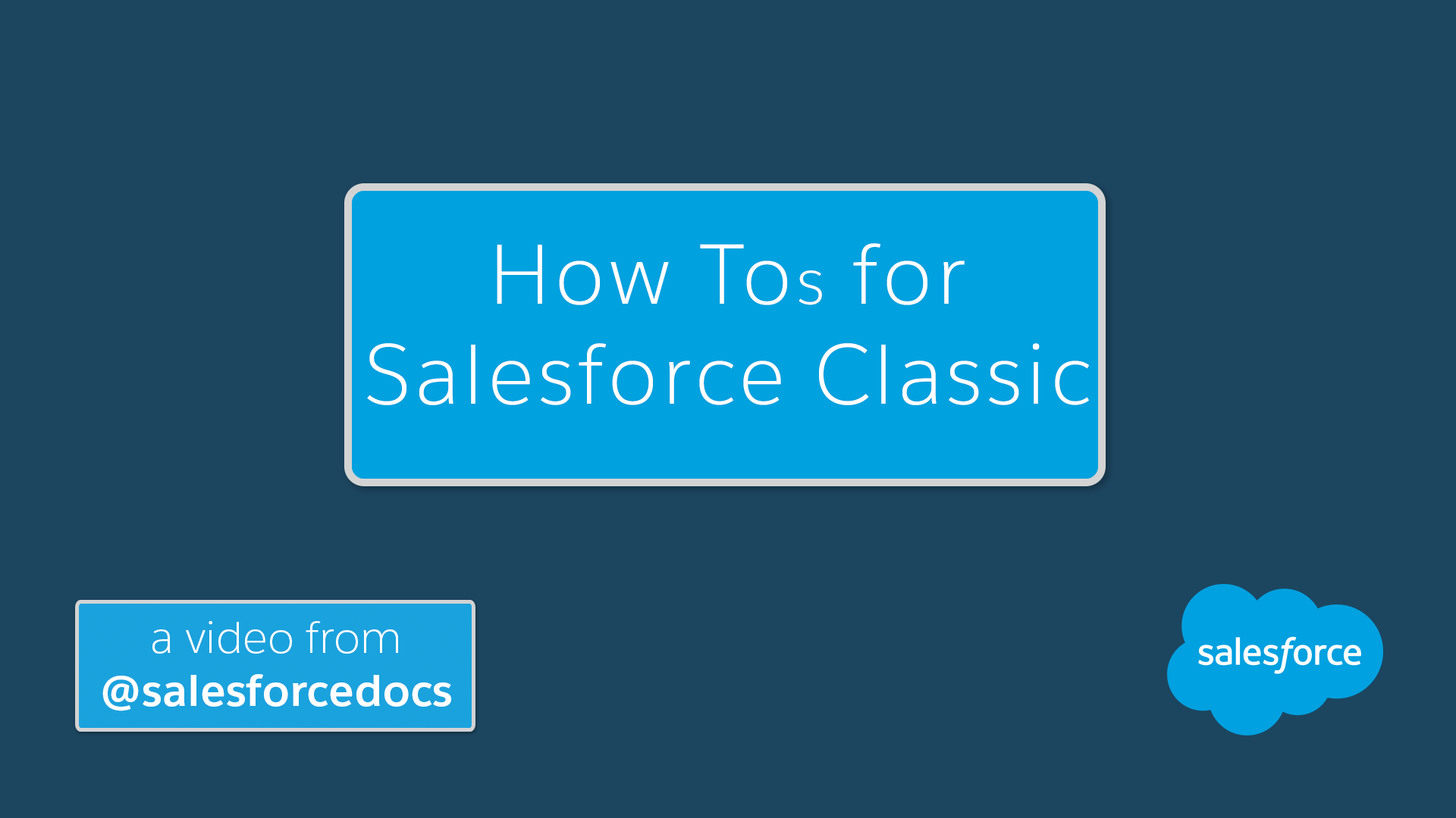 Salesforce の学習に役立つ動画