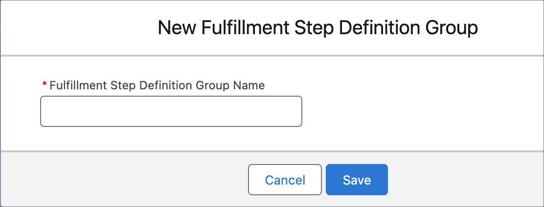 Create a Fulfillment Step Definition Group