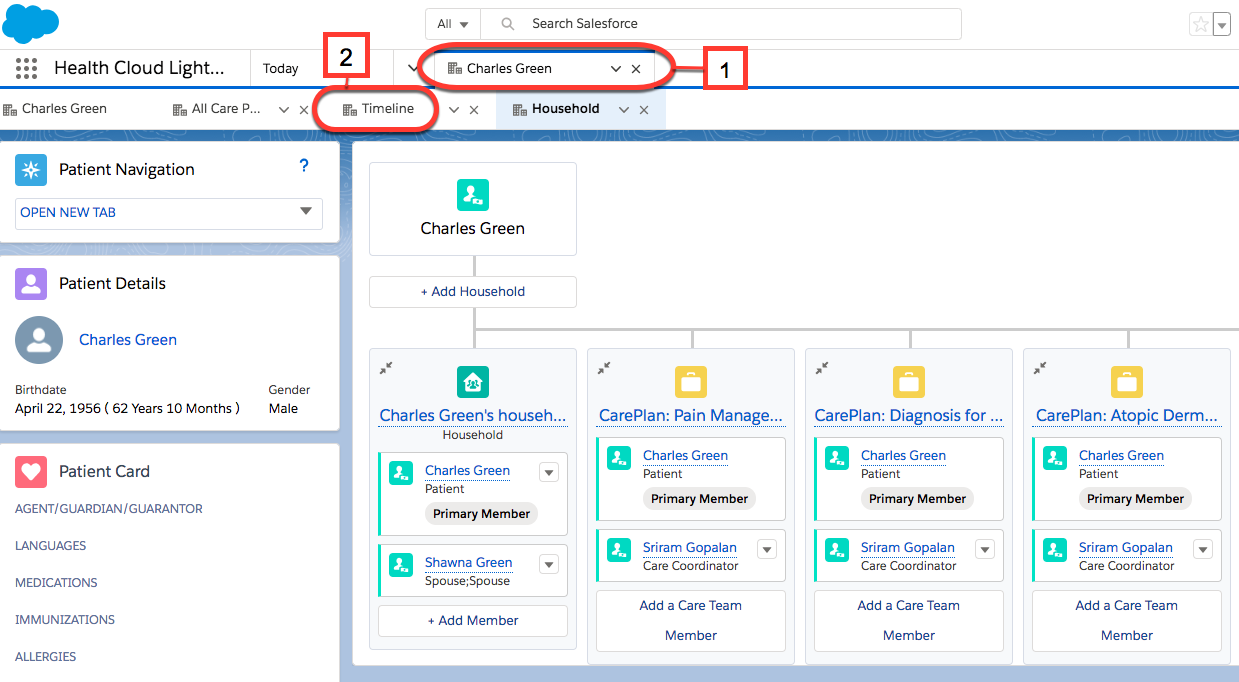 Get to Know the Health Cloud Console (Managed Package Feature)