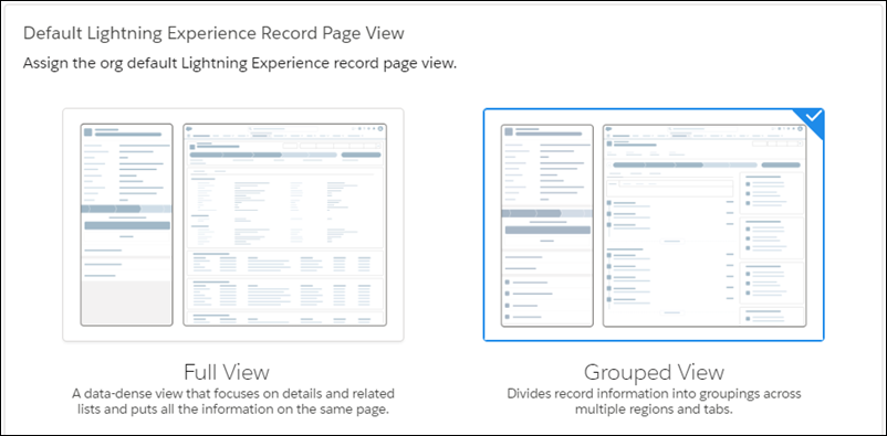 Set the Default Lightning Experience Record Page View