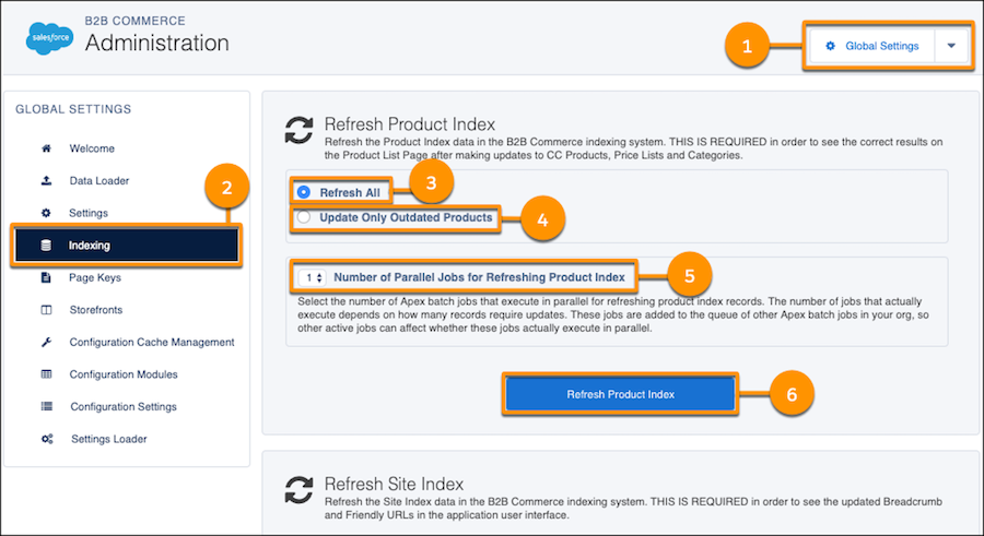 Maintain Product Index Records