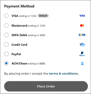 Add a Payment Method Set for Custom Checkout