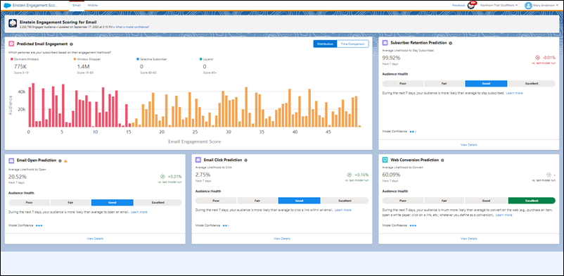 Einstein Engagement Scoring Dashboard