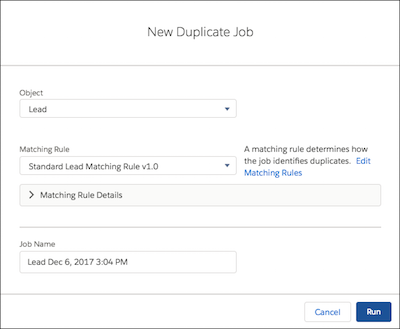 Run Duplicate Jobs in Lightning Experience – sfdc techie – Pavan's blog