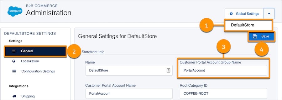Change Your Storefront's Portal Account Group