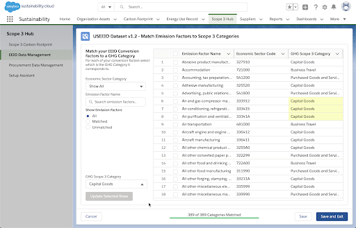 Match EEIO Emission Factors to GHG Scope 3 Categories