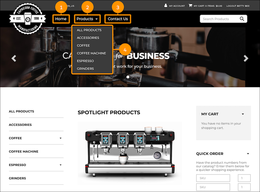 Provide Intuitive Storefront Navigation with Menus