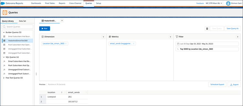 Create a Query with a Data Extension