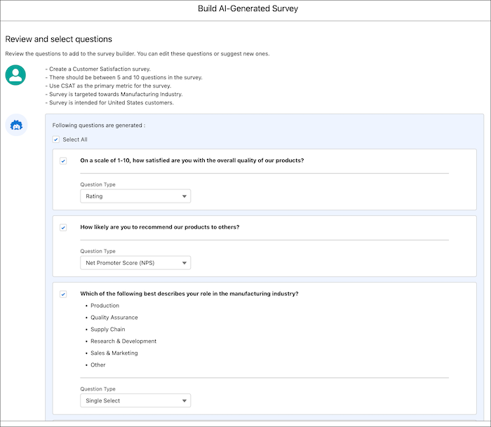 Create Standard Surveys With Generative AI