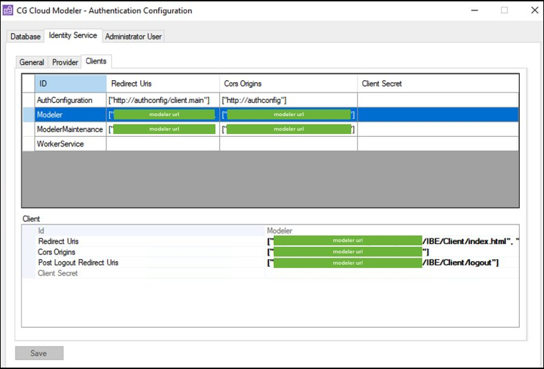 Configure CG Cloud Modeler to be Accessible in Internal or Custom Network