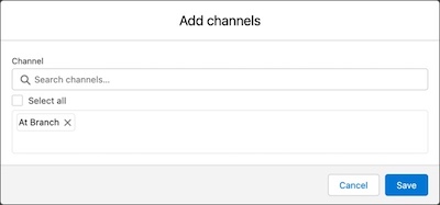 Add Channels to a Shift