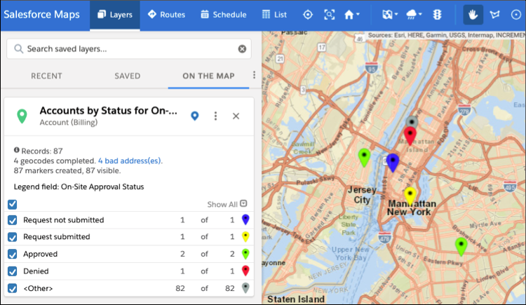 Set Up a Marker Layer That Shows Approval Statuses