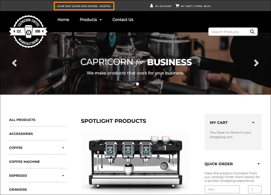 Show the Effective Account Selector