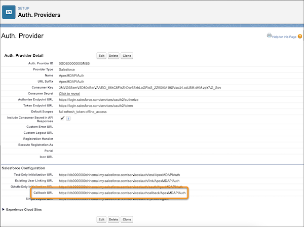 Configure the Authentication Provider for Object Hierarchy Mapping