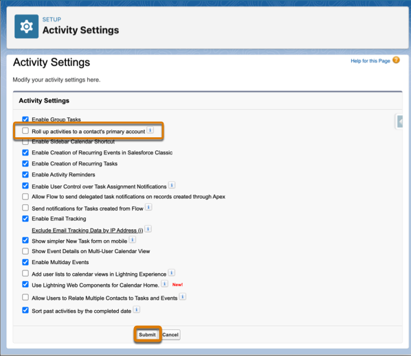 Set Up Contacts to Multiple Accounts
