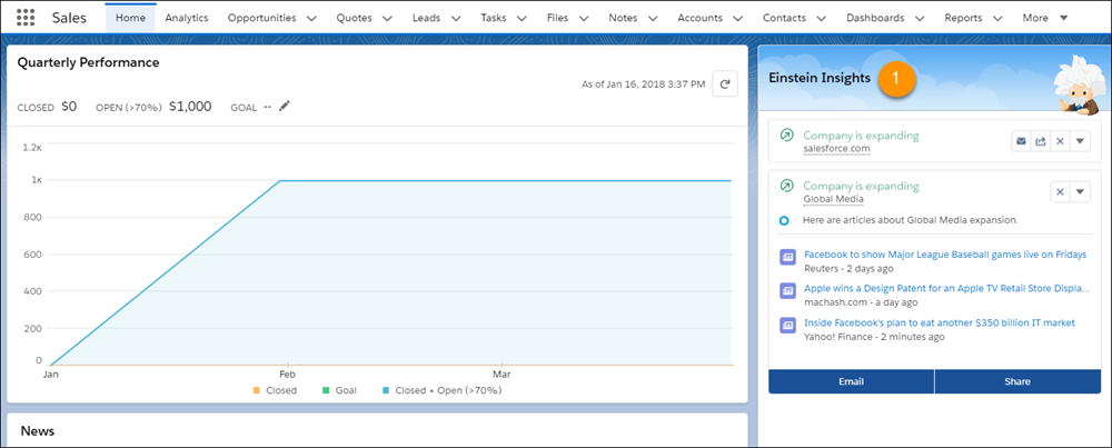 Einstein Account Insights