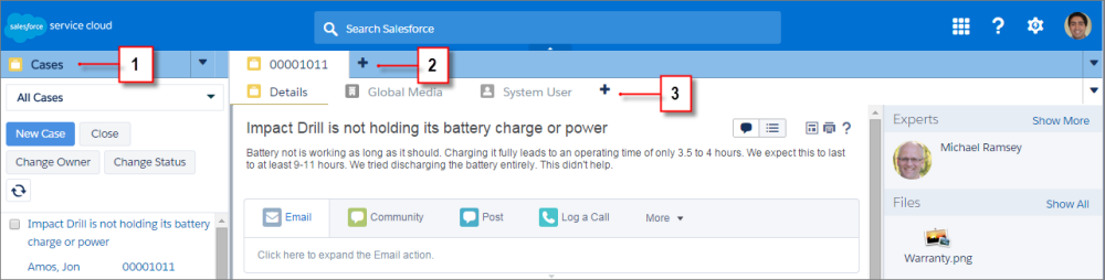 Tabs and Navigation in the Salesforce Classic Console