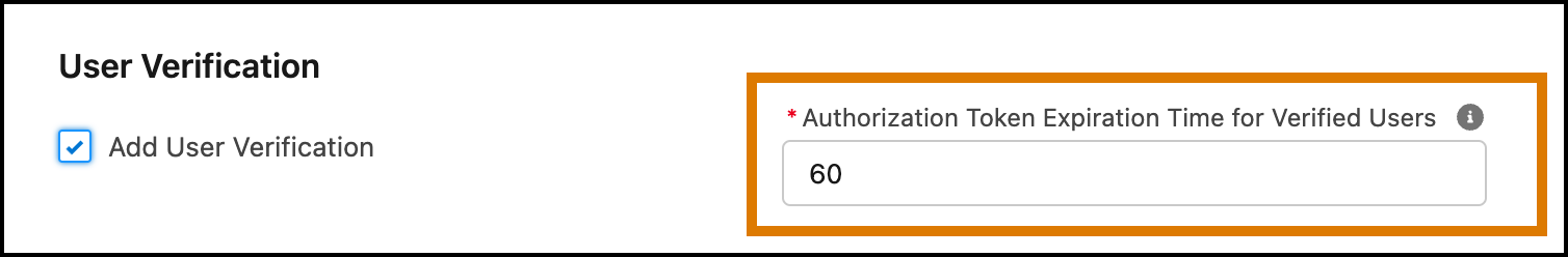Set Up User Verification